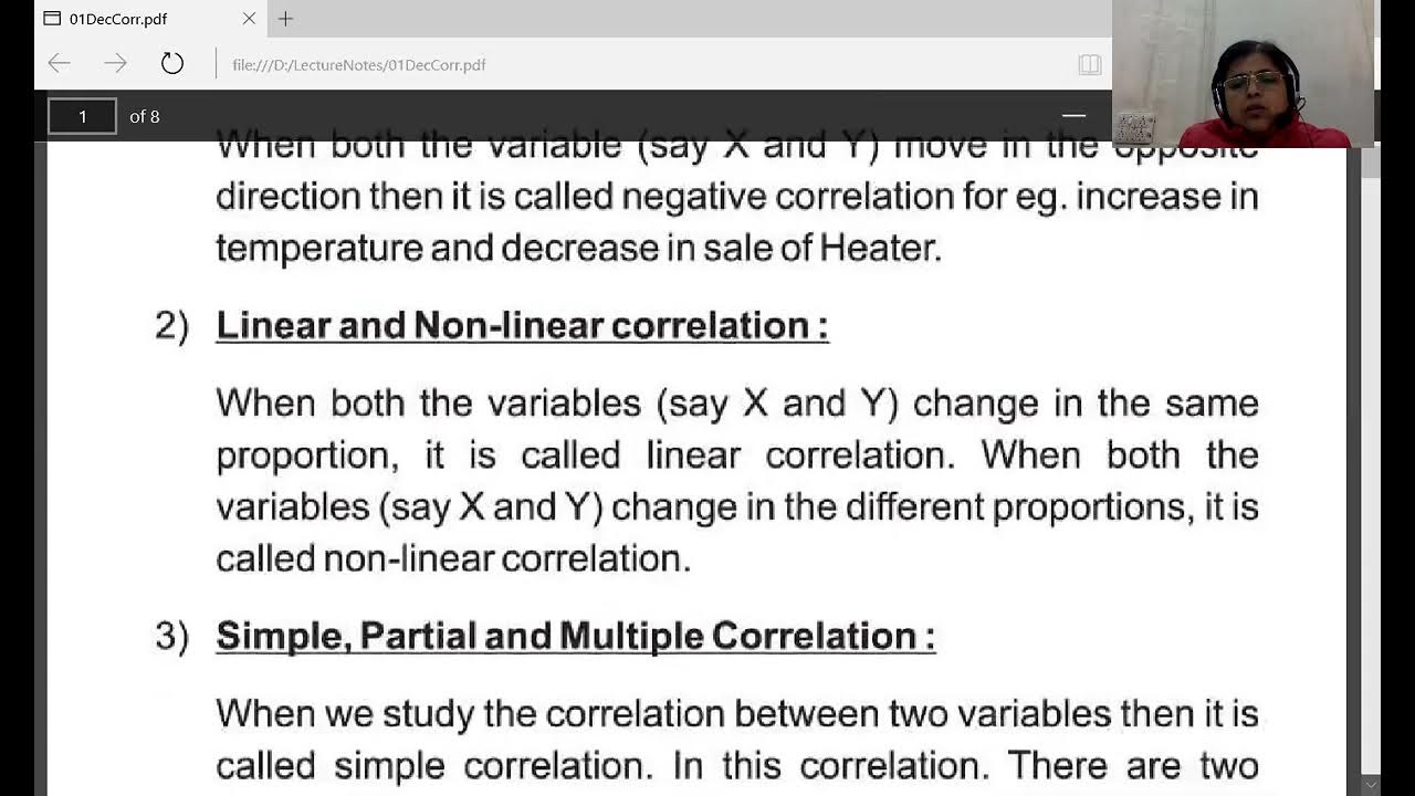 Correlation Lecture on basic concept of Correlation - YouTube
