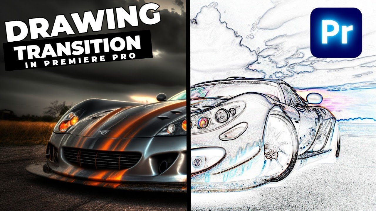 How To Add A DRAWING OUTLINE Transition In Premiere Pro - YouTube