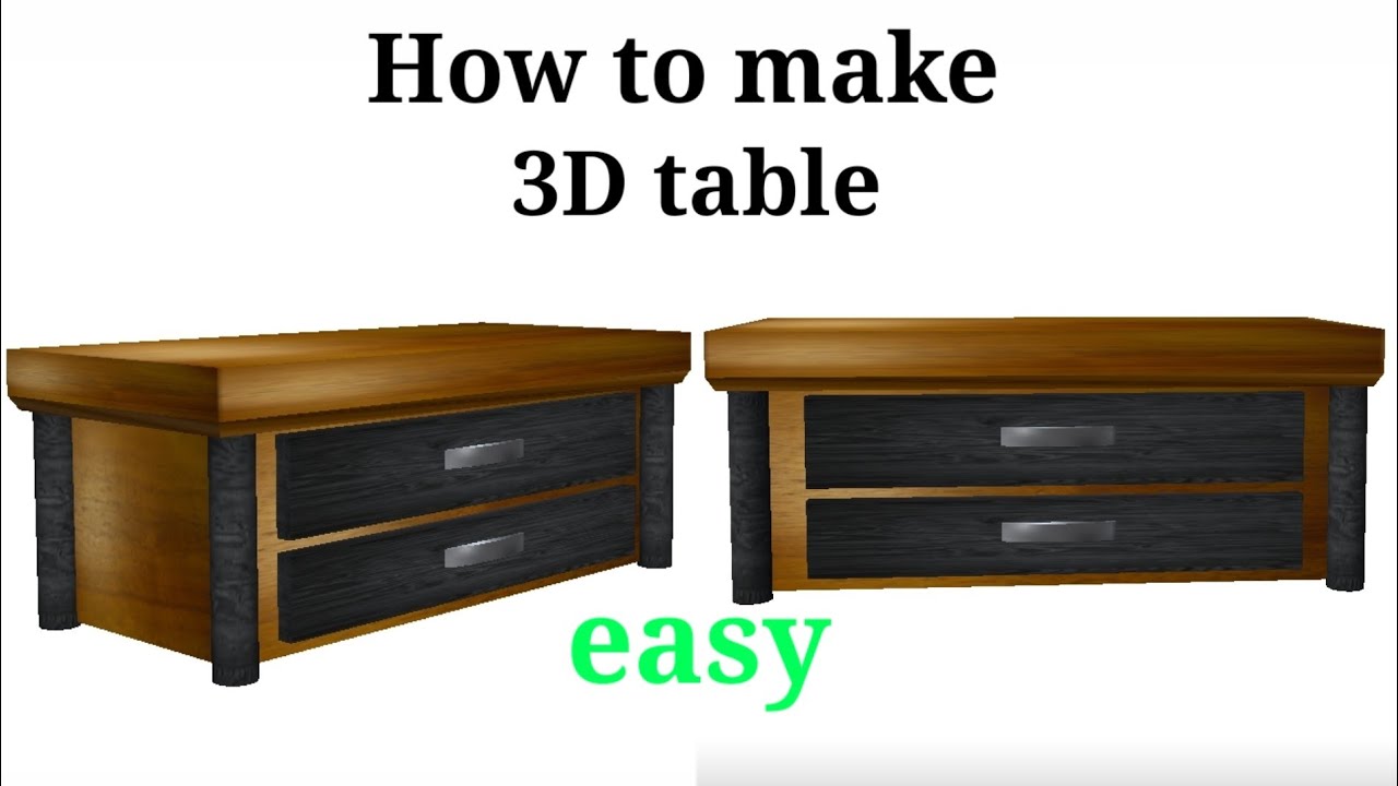 How To Make A Table Prisma 3d Youtube