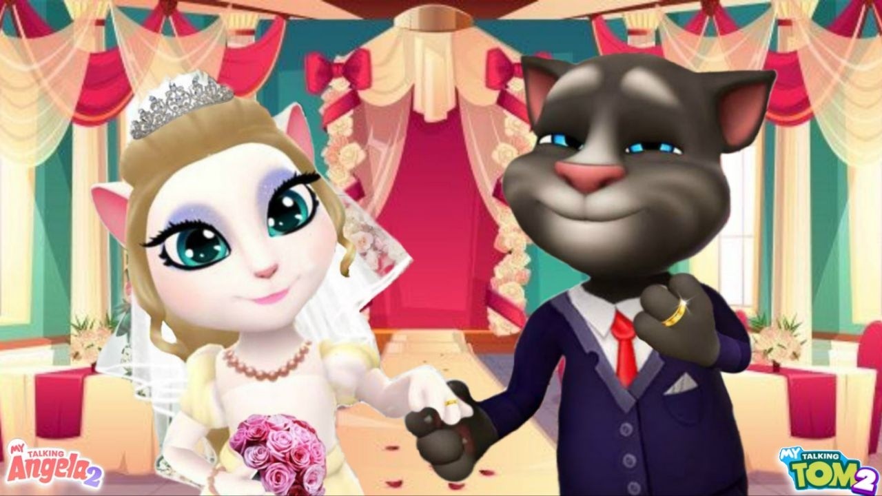 My Talking Angela 2 👰 And My Talking Tom 2🤵 || Wedding 💍 - YouTube