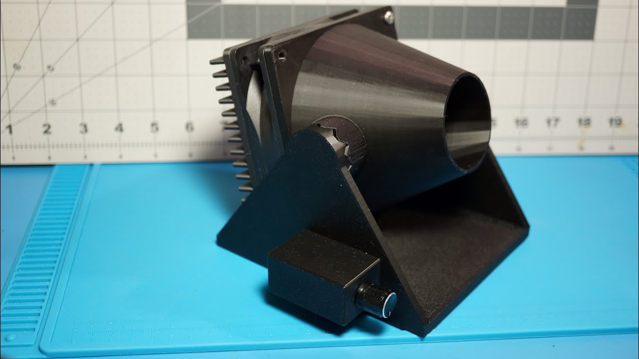 DIY 3D Printed Desk Blower with 120mm Computer Fan and Speed Control ...