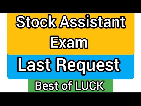 Stock Assistant Exam - YouTube