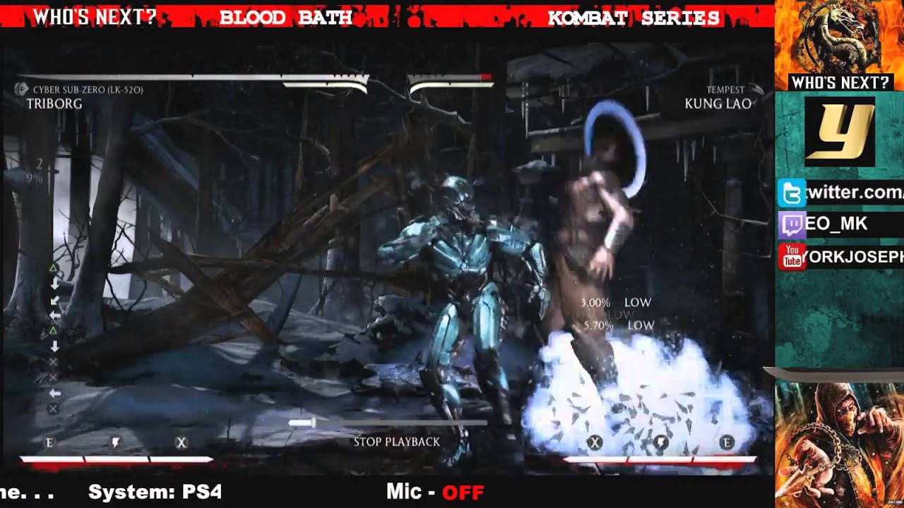 Triborg (Cyber Sub-Zero) - Optimized Meterless Knockdown Vortex Example ...