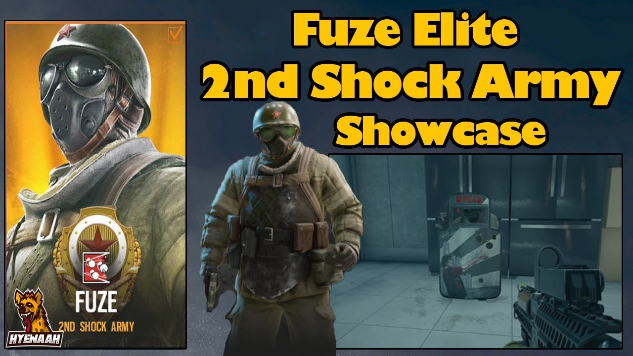 Fuze Elite '2nd Shock Army' Showcase - Rainbow Six Siege White Noise ...