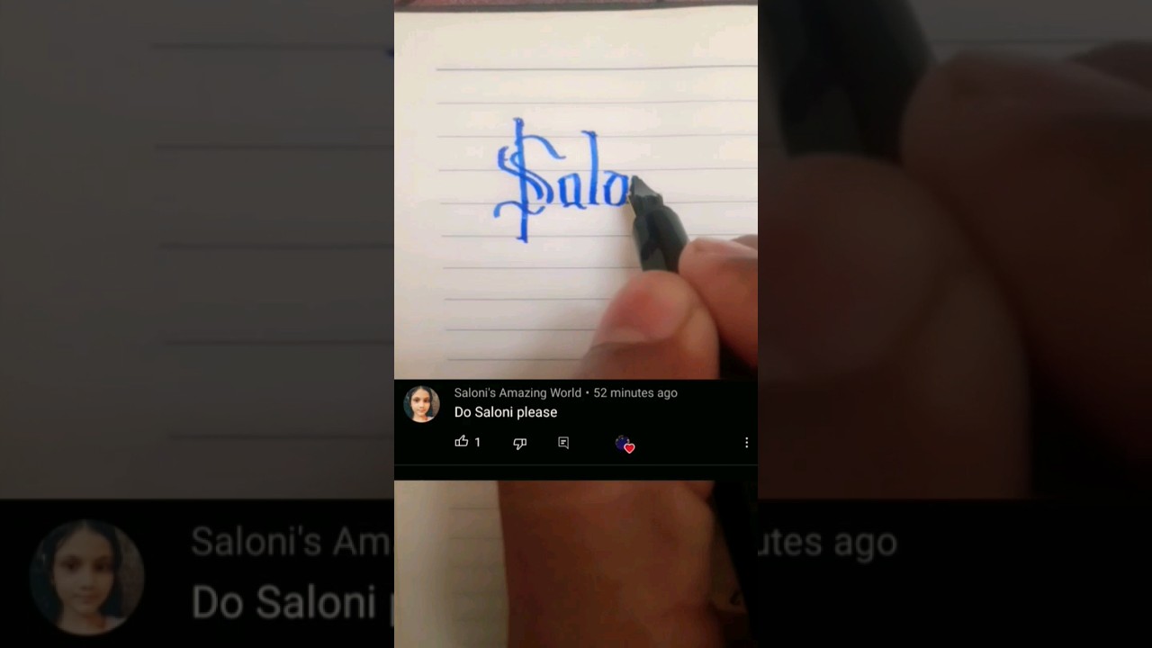 Saloni name #calligraphy #handwriting #cursive #art #calligraphymasters ...