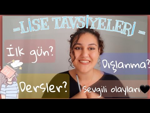 LİSE TAVSİYELERİ || İlk gün, İlişkiler, Dersler,  9.SINIF TAVSİYELERİ #backtoschool #liseSohbetleri