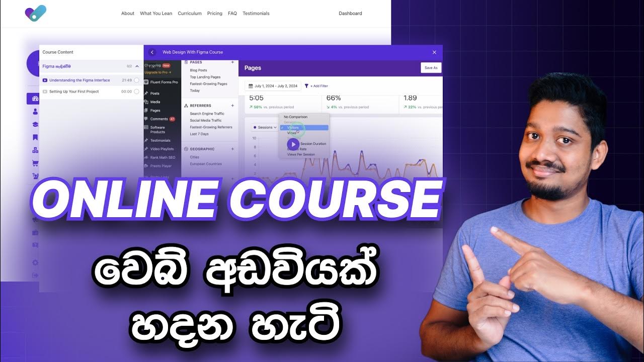 How to Create an Online Course Website - Sinhala Tutorial - YouTube