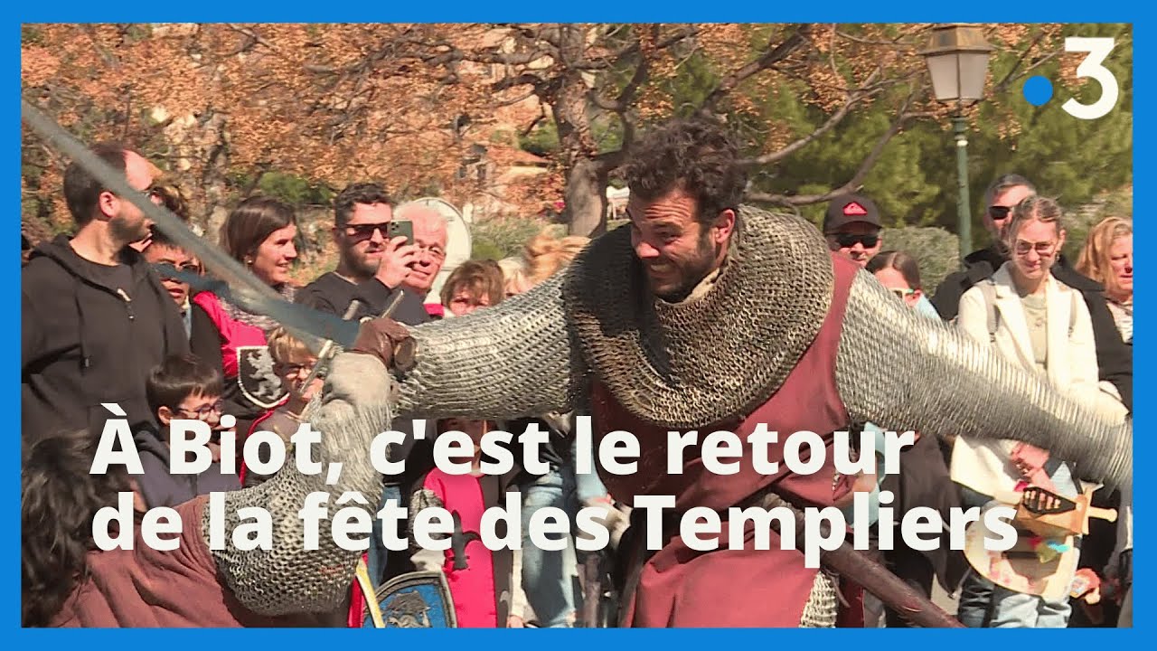 Le festival "Biot et les Templiers" replonge le village des Alpes-Maritimes à l'époque médiévale ...
