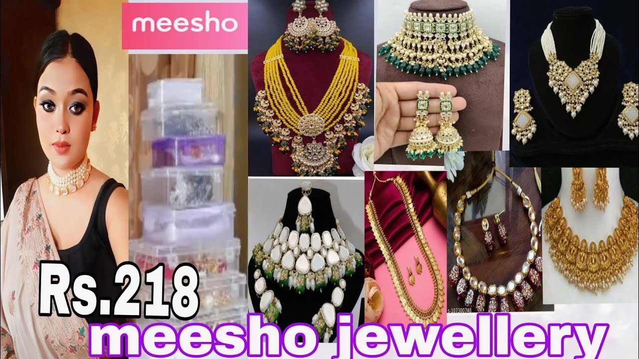Meesho HUGE JEWELLERY Haul Starting Rs.218 / Affordable Jewellery 😱 ...