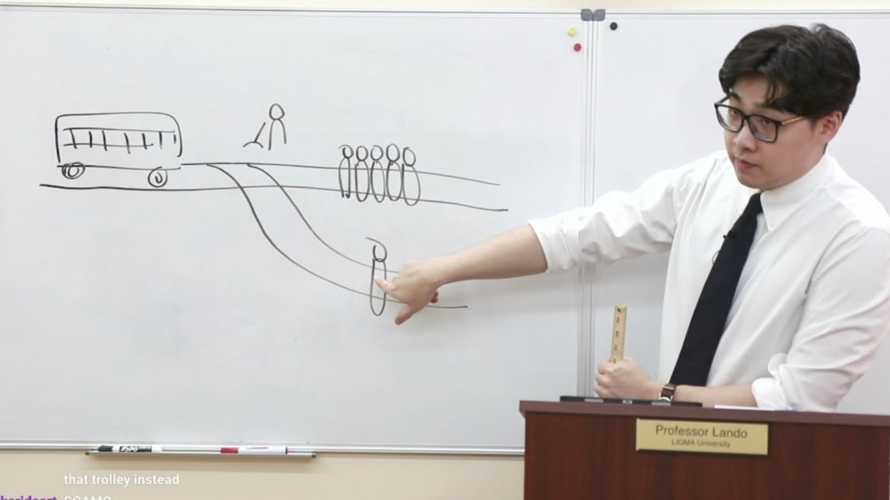Moral trolley - Professor Lando - YouTube