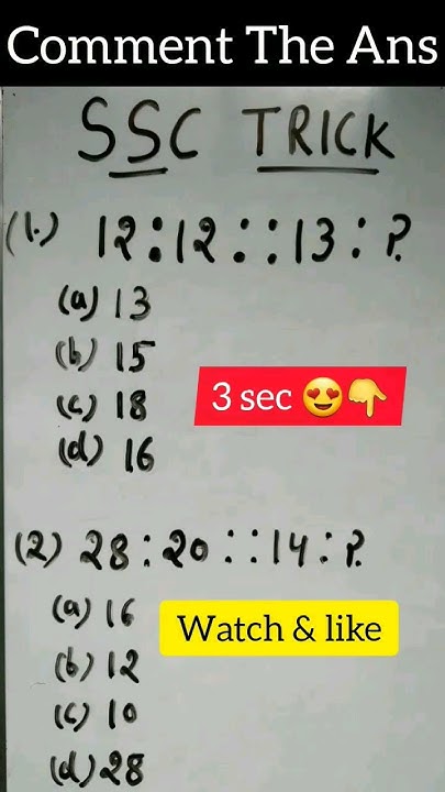 Easy Number series Tricks | SSC Reasoning Tricks | Number Analogy # ...