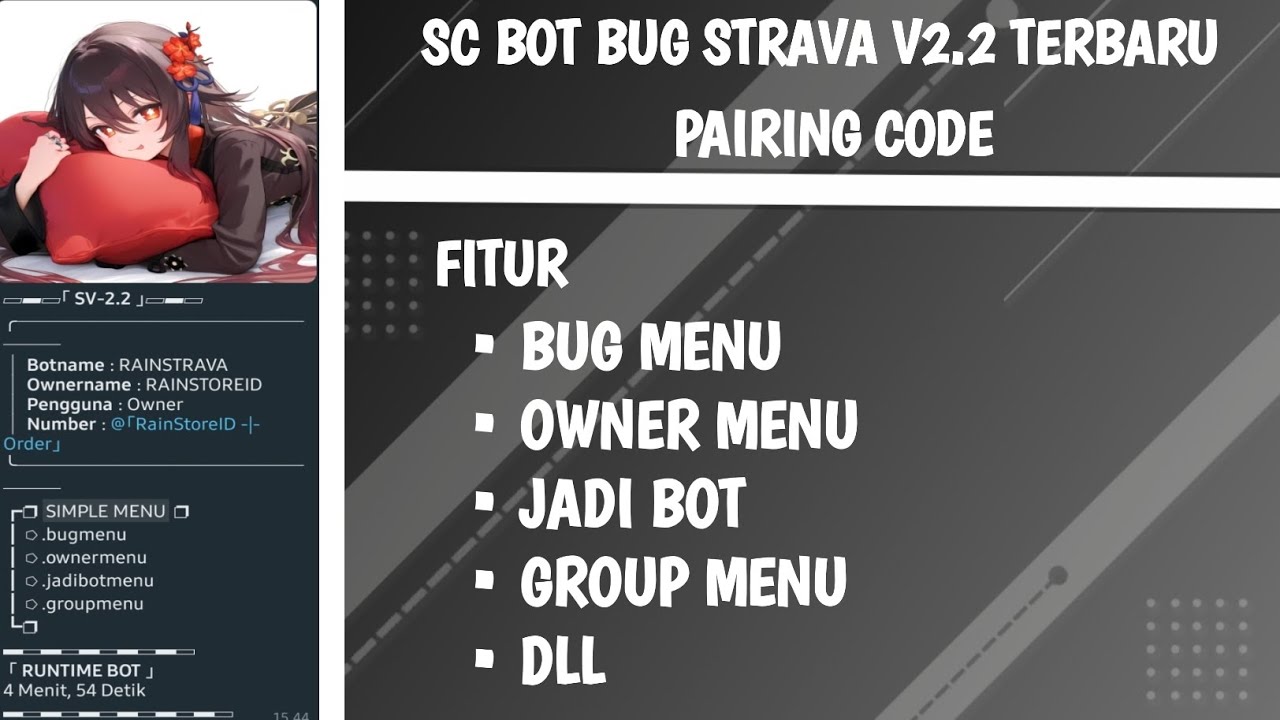 🟢 SC BOT BUG STRAVA V2.2 PAIRING CODE TERBARU - YouTube