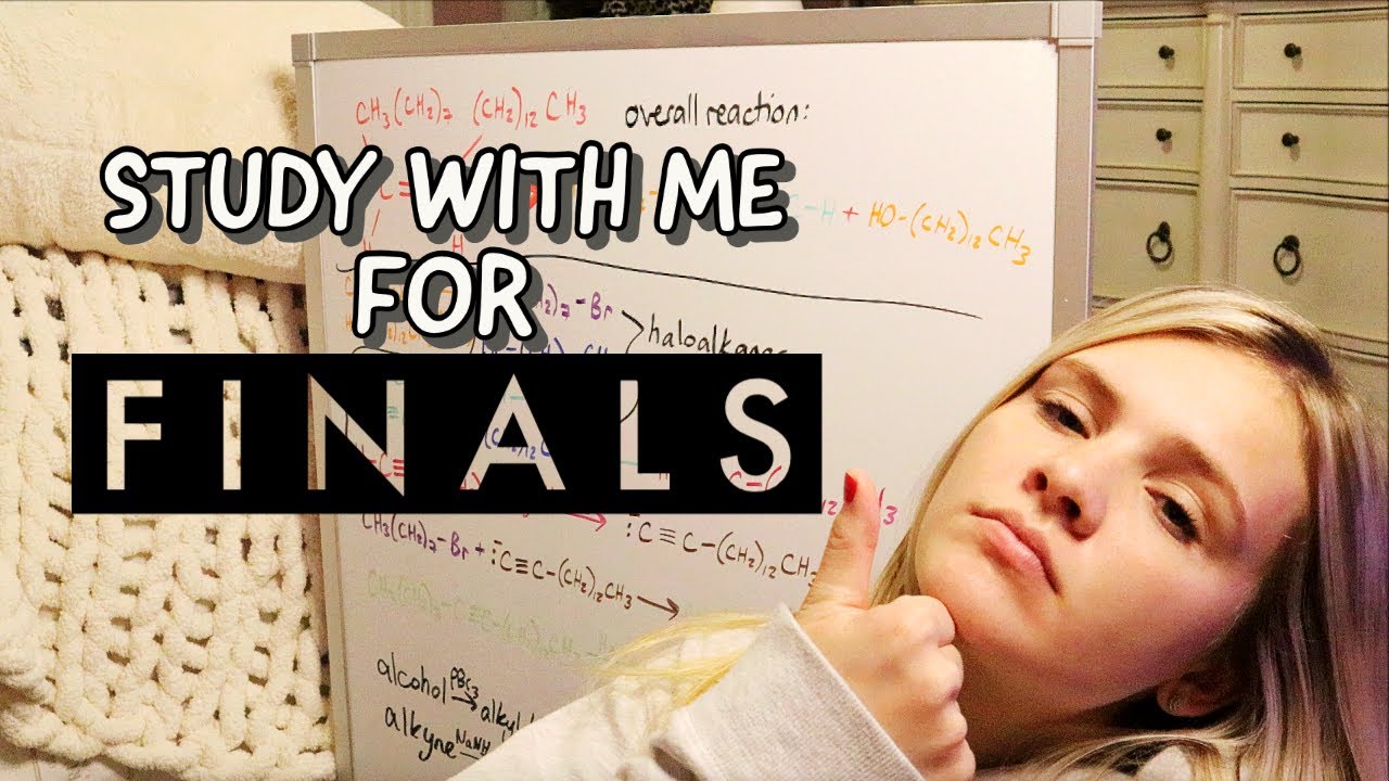 Study for FINALS with me as a PRE-MED! - YouTube