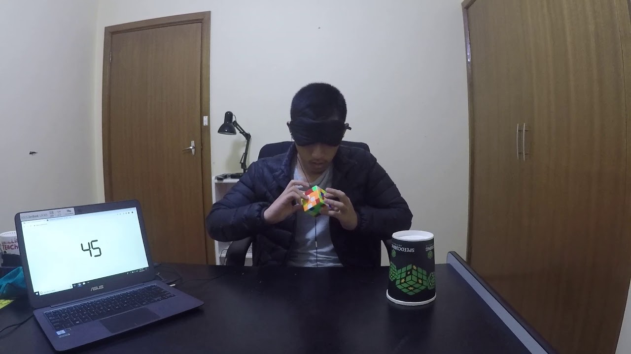 me breaking my 4bld pb mo3 by 57 secs while my dad sings that song from ...