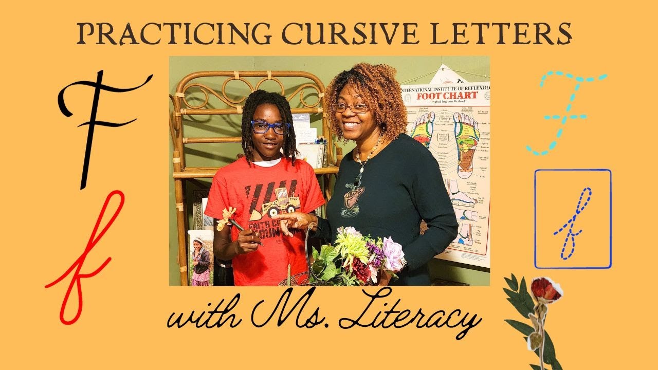 Practicing Cursive Letters F with Ms. Literacy - YouTube