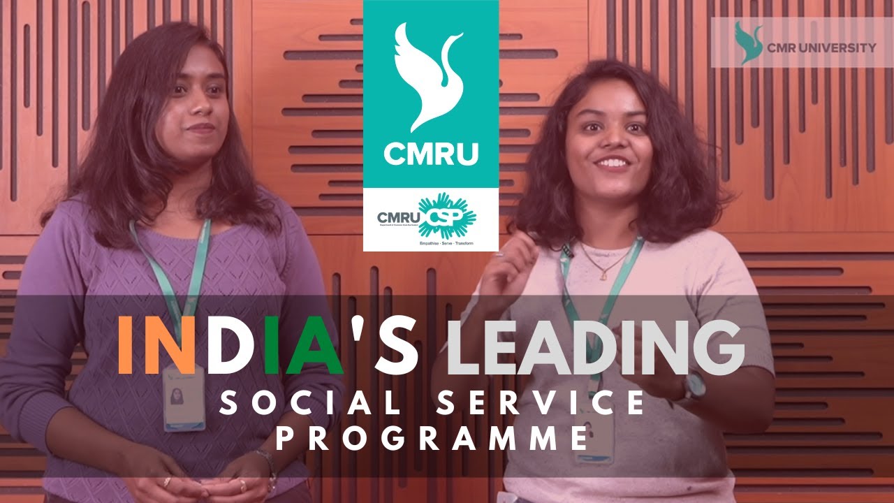 Community Service Programme | CMR University | Social responsibility ...