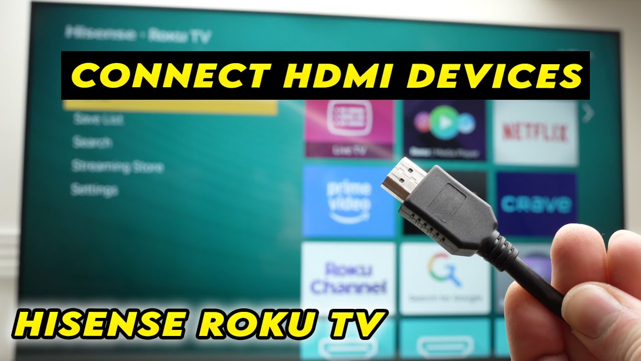Hisense Roku TV: How to Connect Your HDMI Devices - YouTube