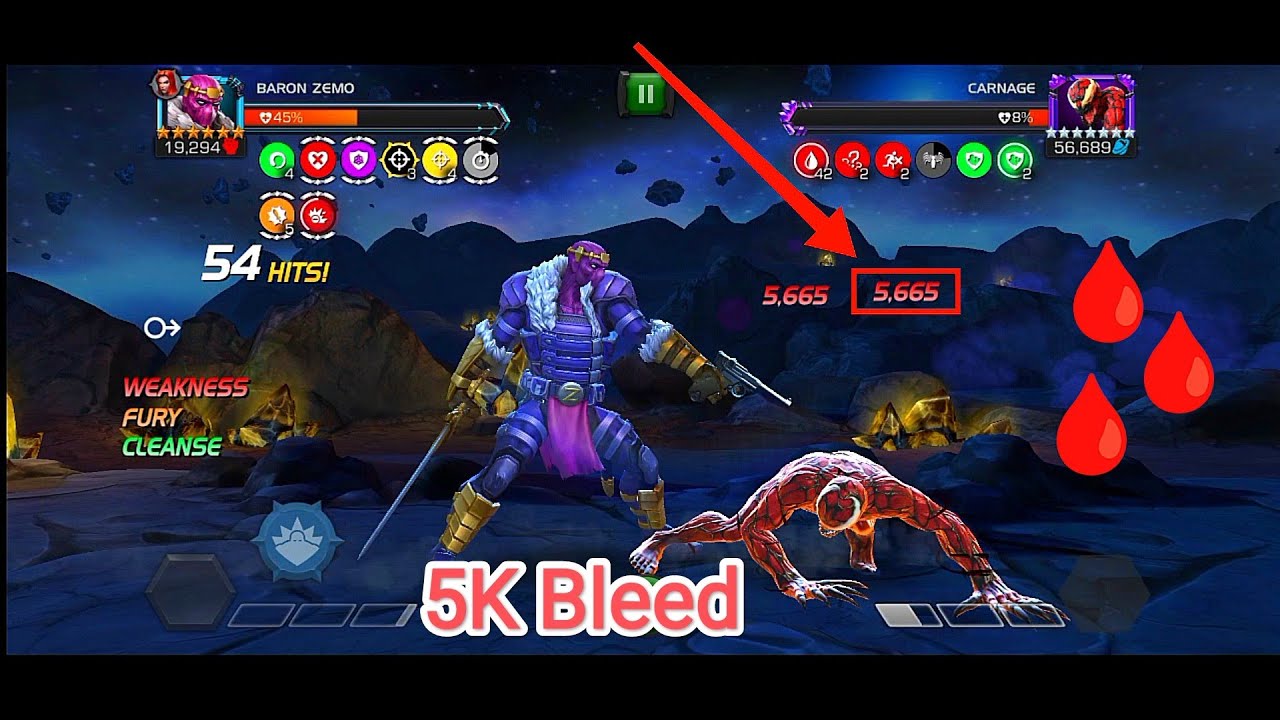 6 Star Rank 3 Baron Zemo destroying the New Thronebreaker Quest #mcoc # ...