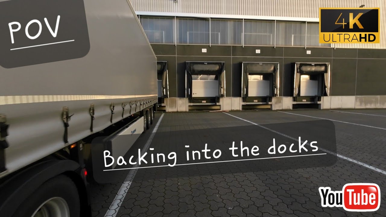 POV Truck driving. Just backing into the docks! Volvo FH500 - YouTube