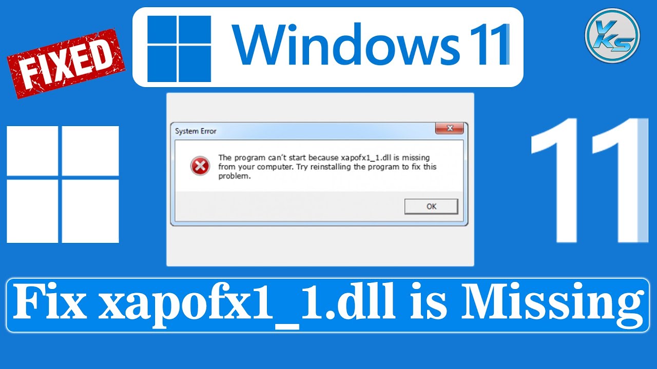 How To Fix Xapofx1 1 Dll Is Missing In Windows 11 YouTube how-to-fix-xapofx1-1-dll-is-missing-in-windows-11-youtube