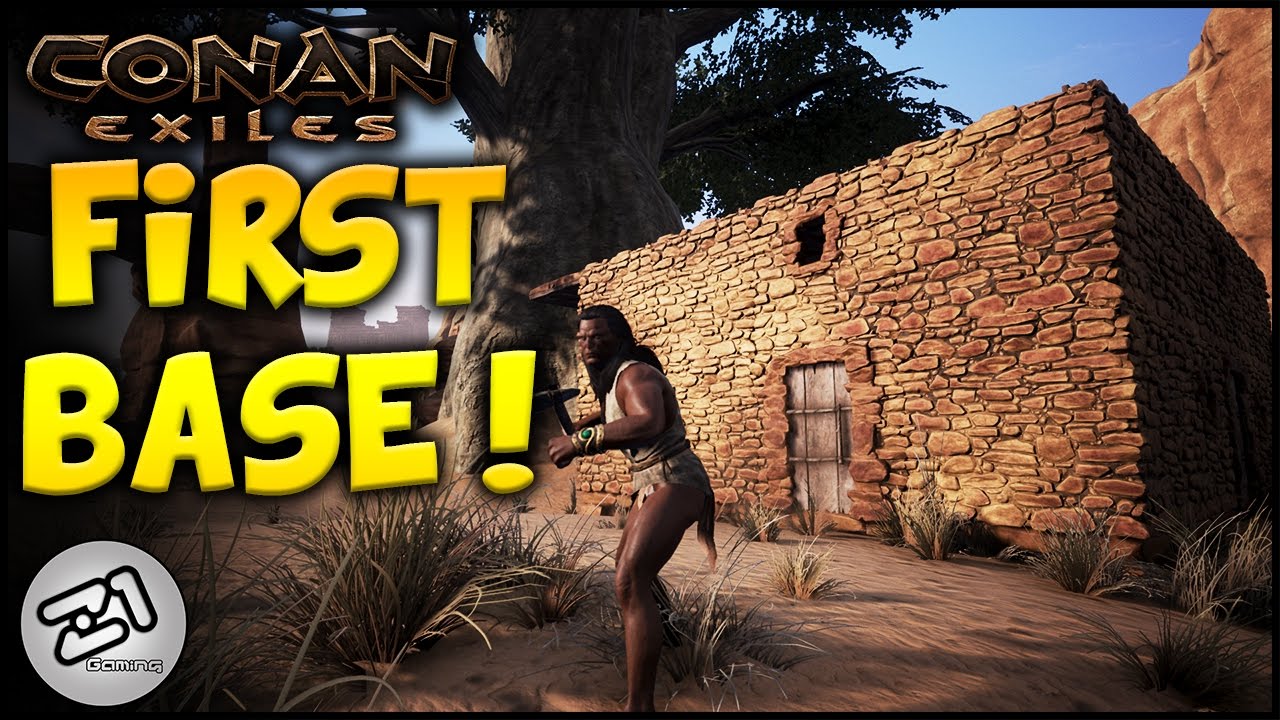 Conan Exiles First Base Place !! | Lets Play conan exiles gameplay | Z1 ...