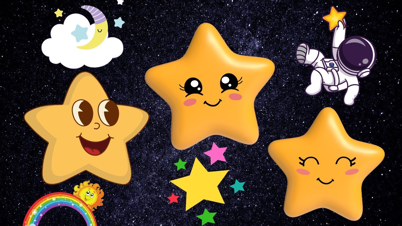 Kids Nursery Rhyme with Animated Stars and Soft Music |Twinkle Time ...