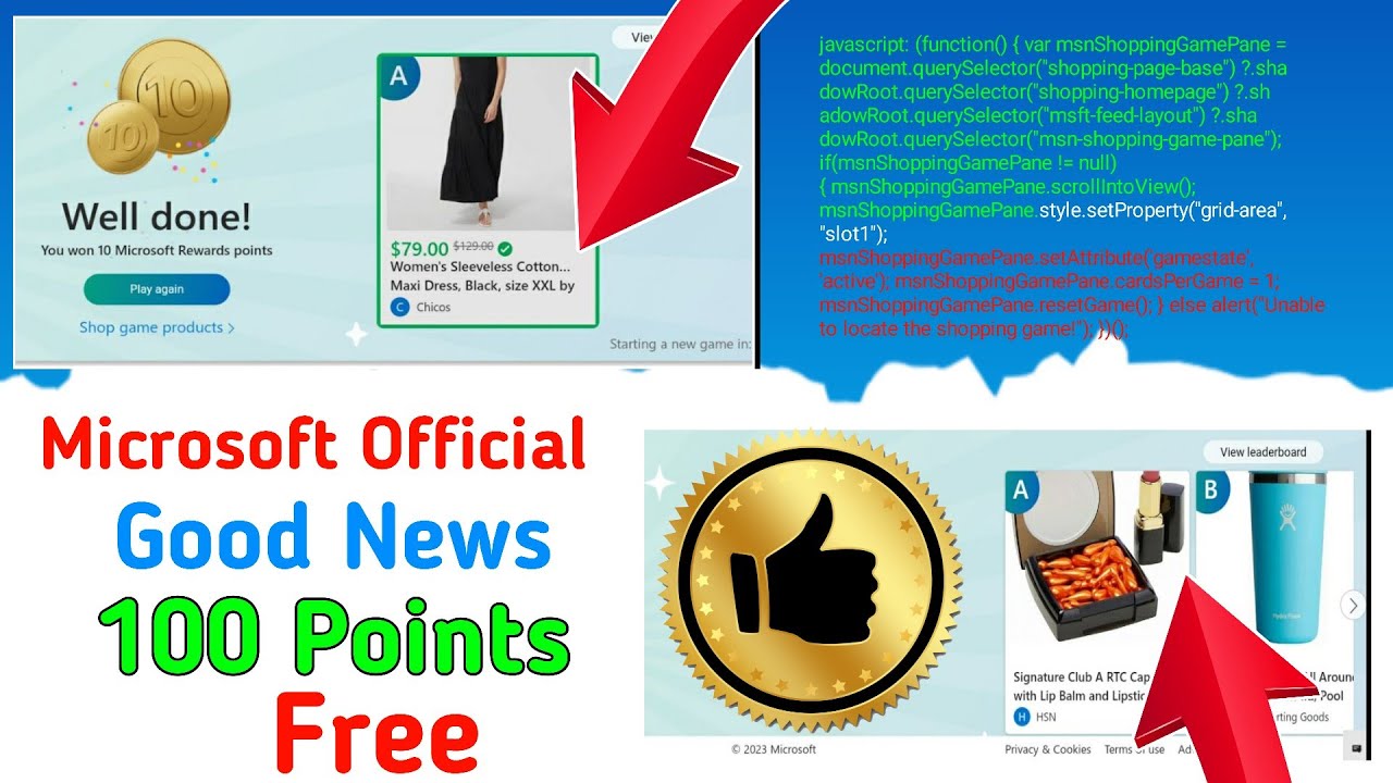 Good News for Microsoft Reward | Easiest way to complete shopping Game ...