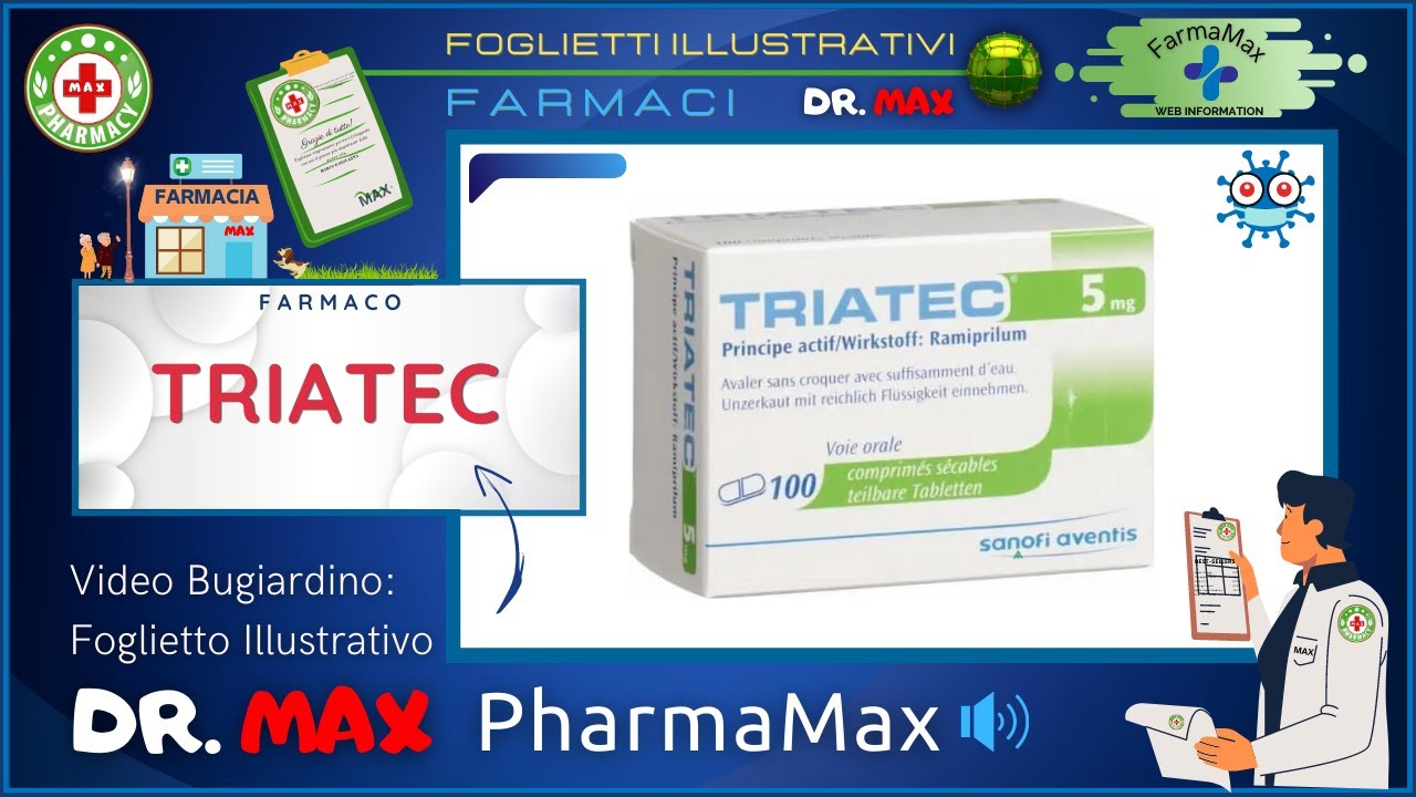Cos'è il 💊 Farmaco TRIATEC 🗺️ Foglietto Illustrativo Bugiardino Salute ...