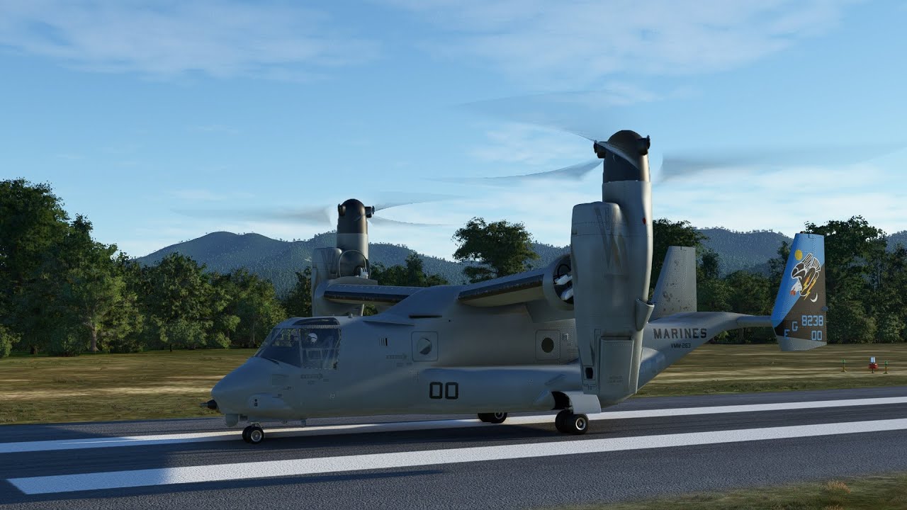 First Flight - V-22 Osprey by Miltech Simulations - YouTube