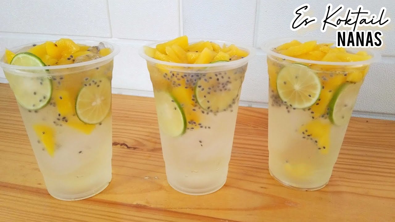 Seger Banget Bestiiiee Es Koktail Nanasnya Cara buatnya Super mudah ...