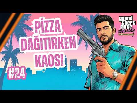 Pizza Dağıtırken Ortalık Karıştı! | Vice City’de Çılgın Görev | GTA Vice City Türkçe #24