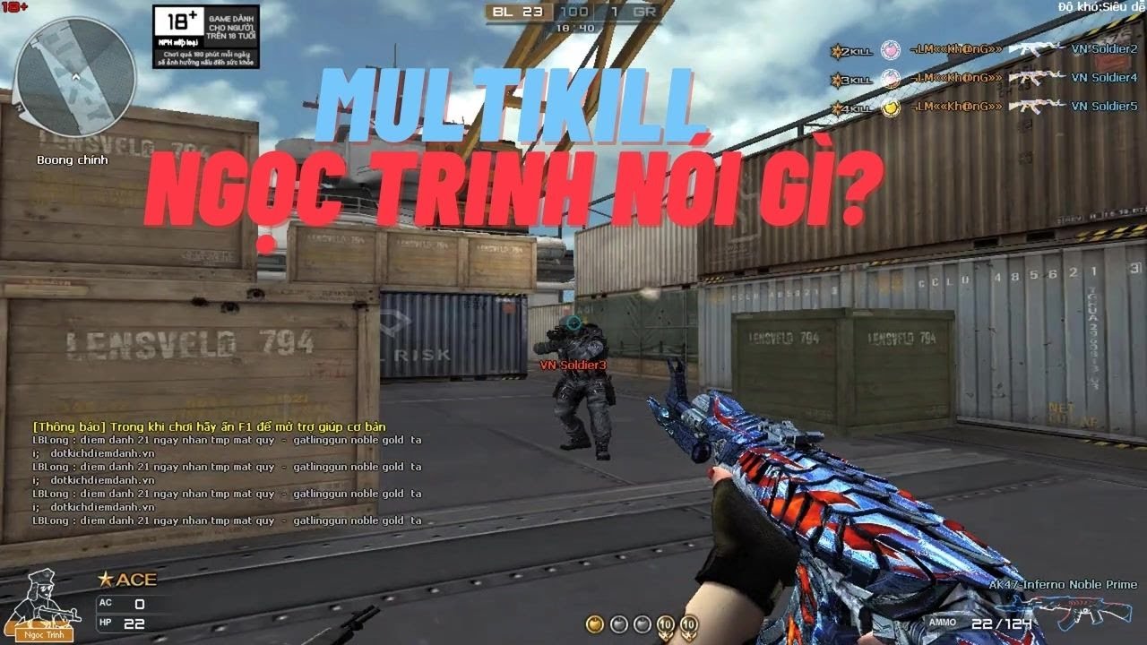 Multikill Ngoc Trinh nói gì? Gà CrossFire Vn - YouTube