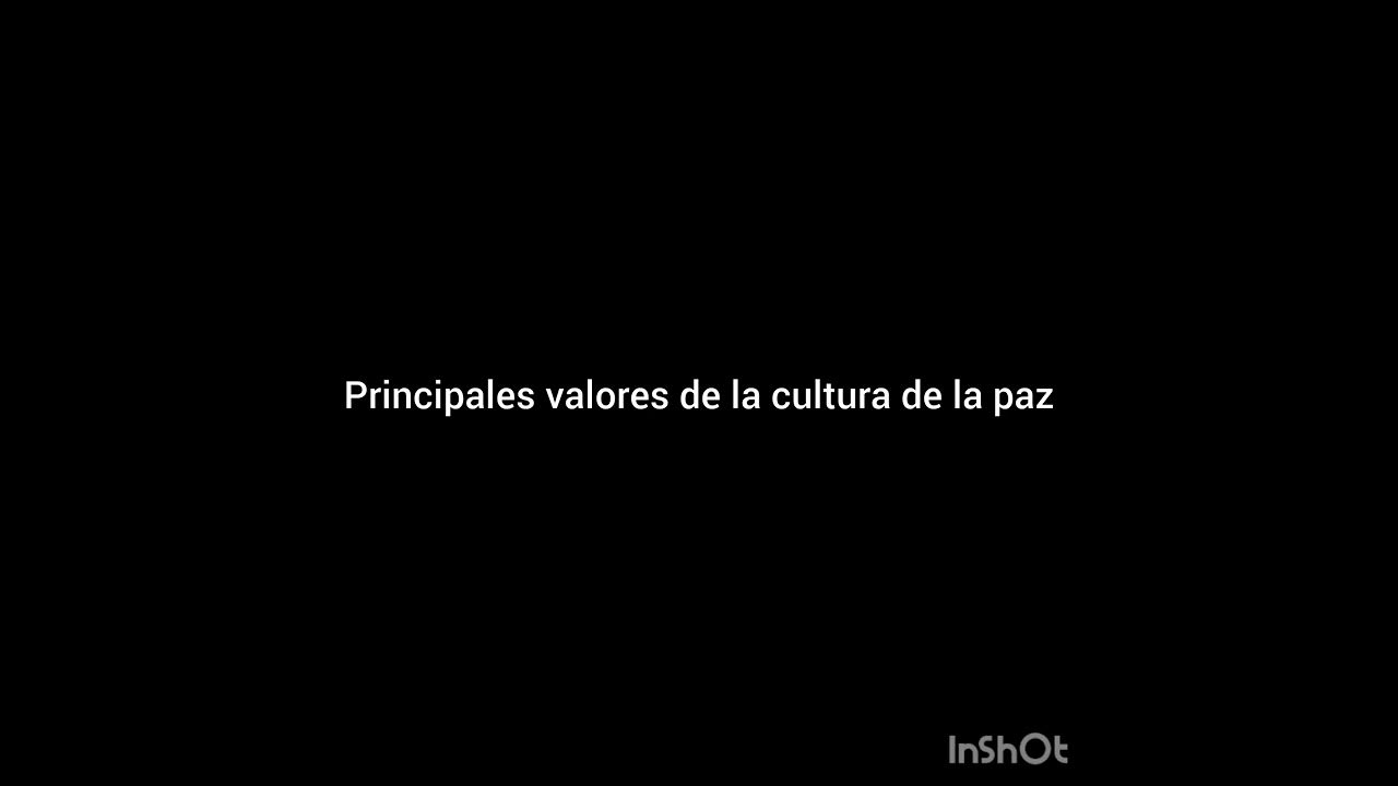 Cultura De La Paz Spot Televisivo De Sensibilidad Sobre La Cultura De