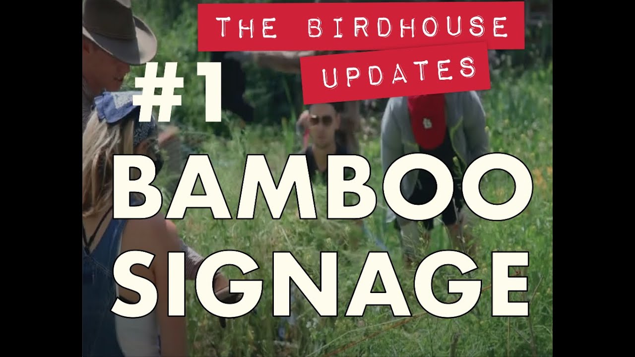 Making Giant Bamboo Signage - Arts & Ecology Days - YouTube