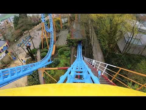 Onride: 'Boomerang' 🎢 (Mounted) 4K/POV 2023 - Bellewaerde park