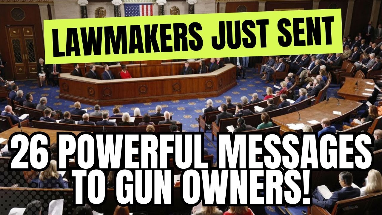 Lawmakers Just Sent 26 POWERFUL Messages To Gun Owners! - YouTube
