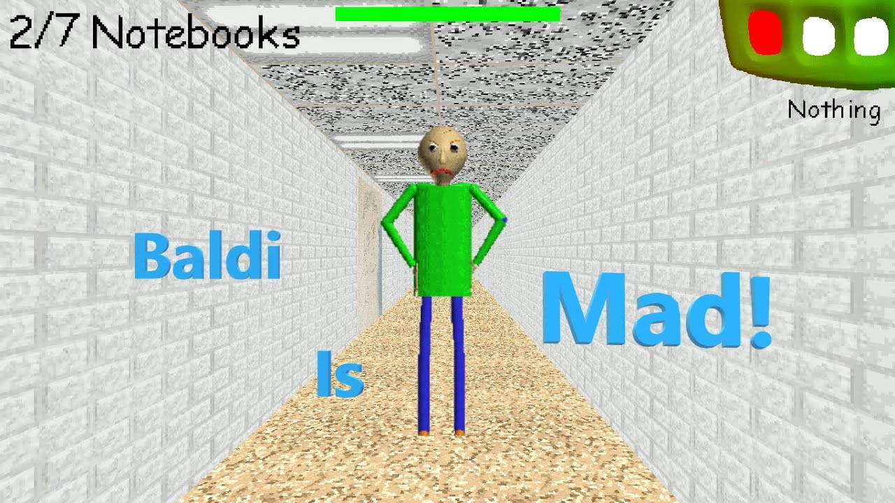 Baldi's basics but baldi is mad! (baldi's basics mod) - YouTube