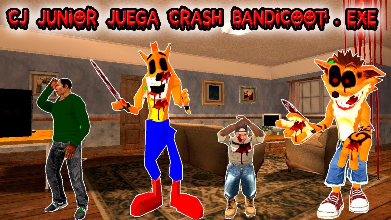 Cj Junior juega Crash Bandicoot.Exe - Loquendo - Gta san andreas 2017 - YouTube