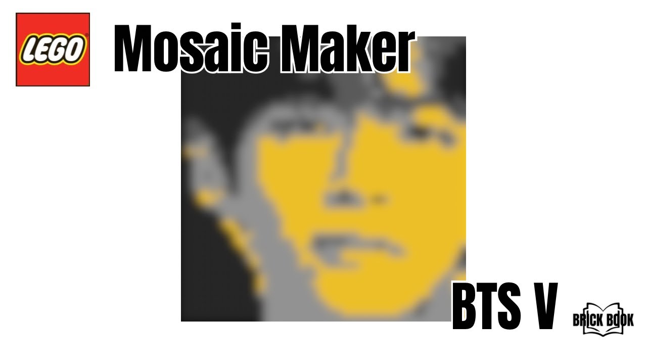 レゴで”V（BTS）”をつくってみた！| LEGO MOC V（BTS） Build | Mosaic Maker 40179 - YouTube