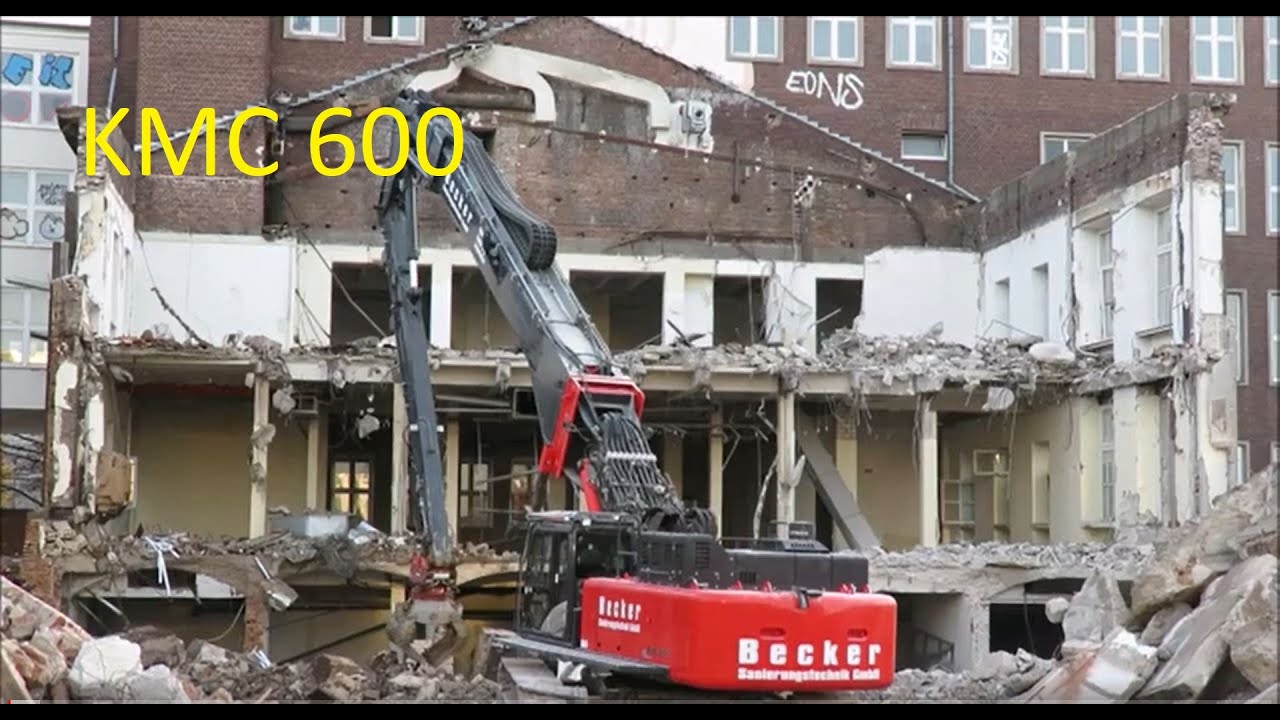 Excavator KMC 600 telescopic boom - YouTube