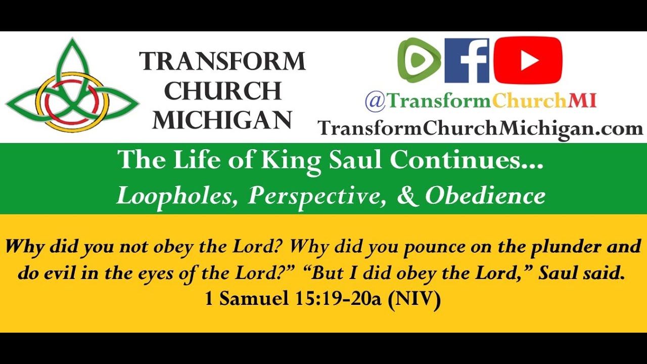 Lessons from the Life of King Saul 2 - YouTube