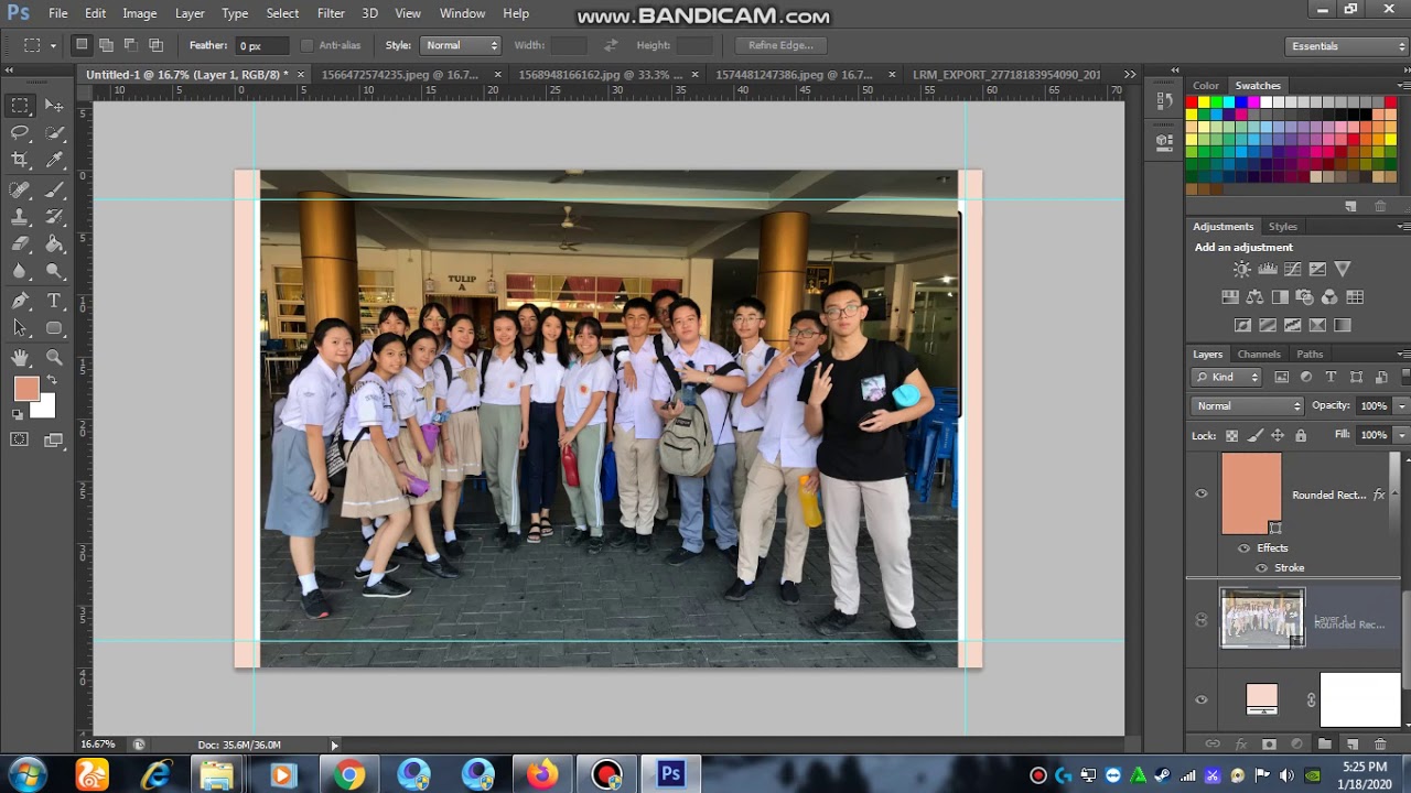 HOW TO: Simple Collage On Photoshop CS6 - YouTube