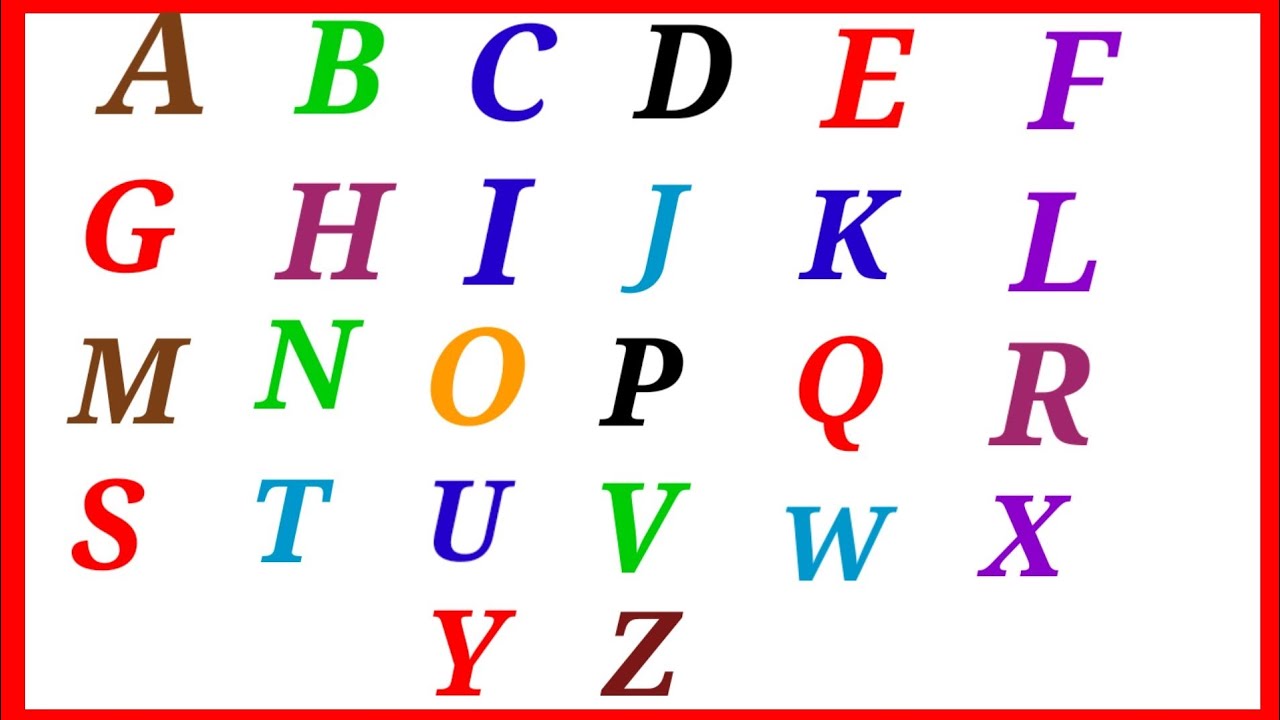 English alfhabet | Learn alfhabet A to Z | A for apple | Learn alfhabet ...