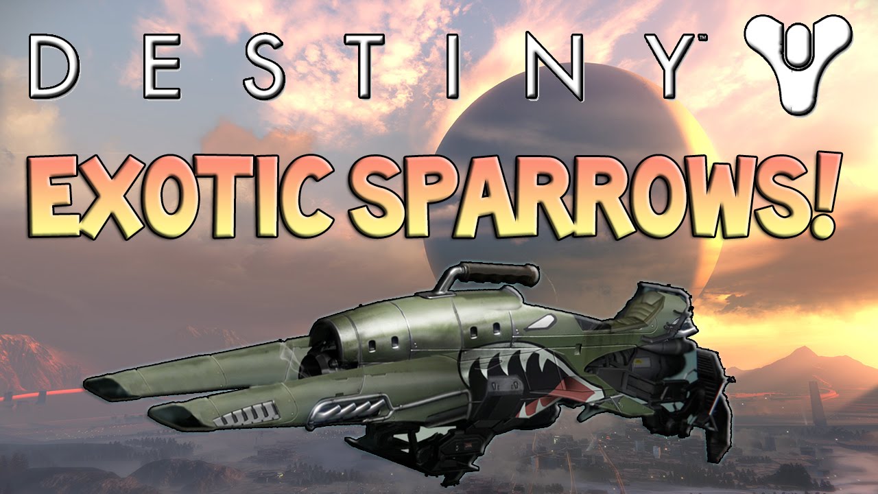 Destiny New Exotic Sparrows! Sparrowhorn | The Dragon | Vex ...