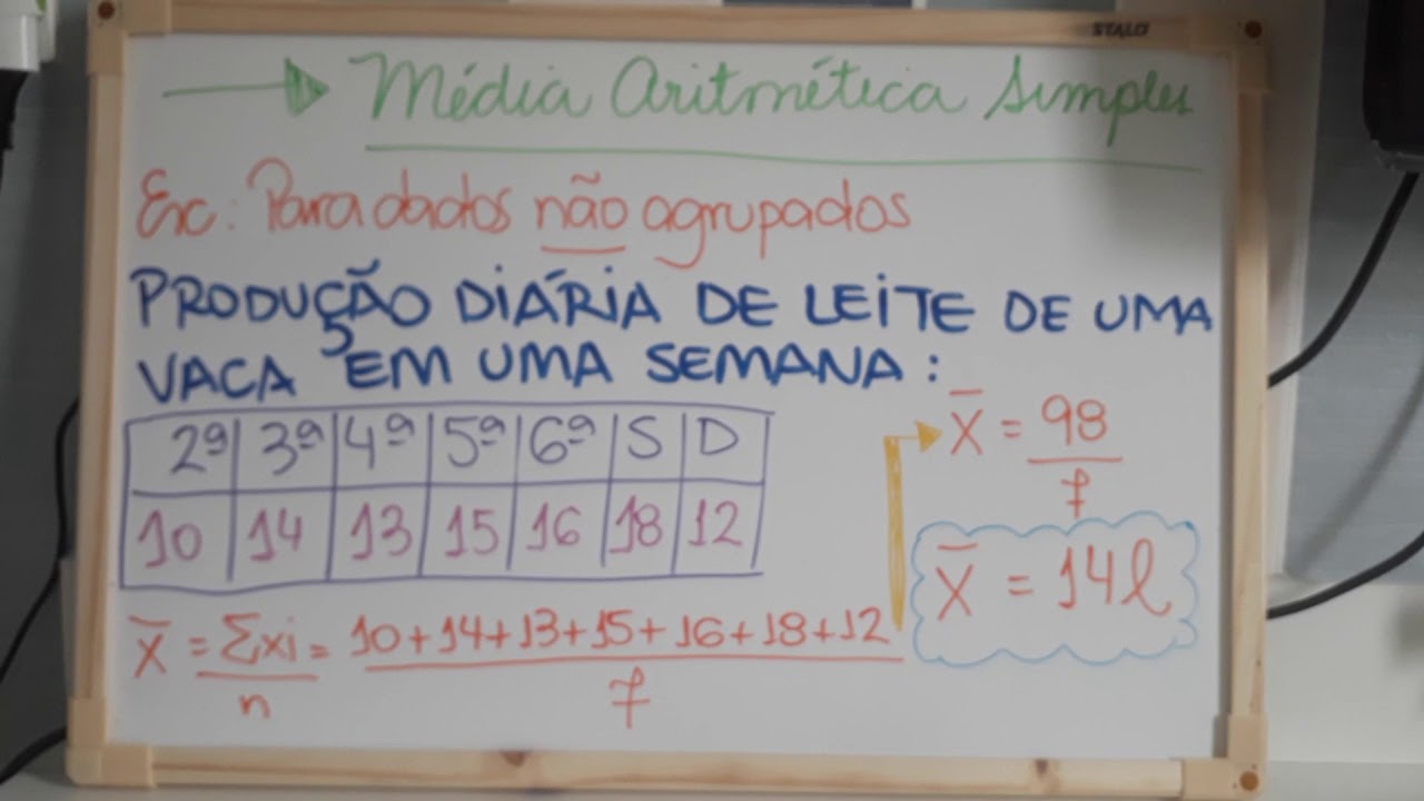 AULA CÁLCULOS ESTATÍSTICOS ADM PARTE 3 - YouTube