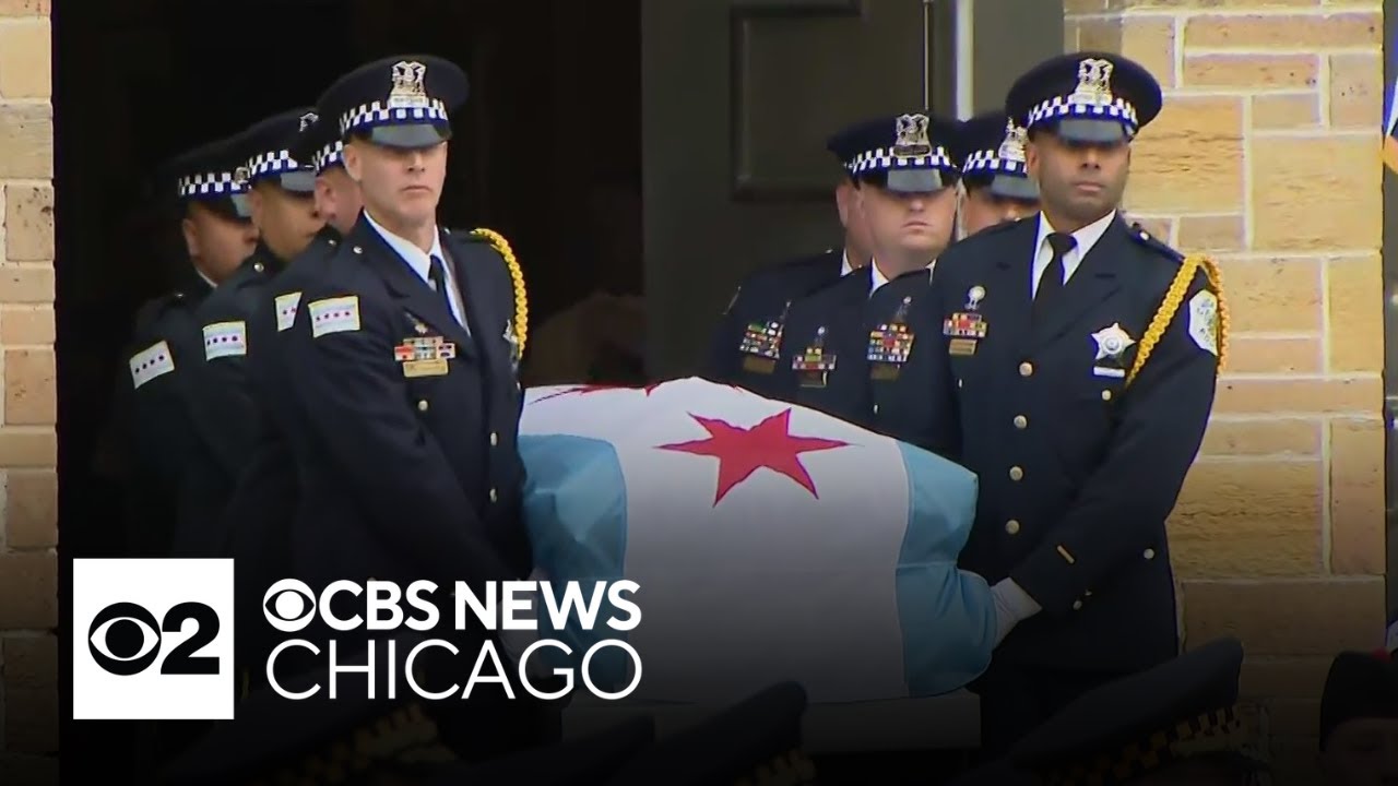 A final goodbye for slain Chicago Police Officer Luis Huesca - YouTube