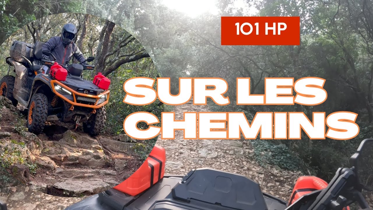 Rando Quad avec 101 HP sur les chemins - YouTube