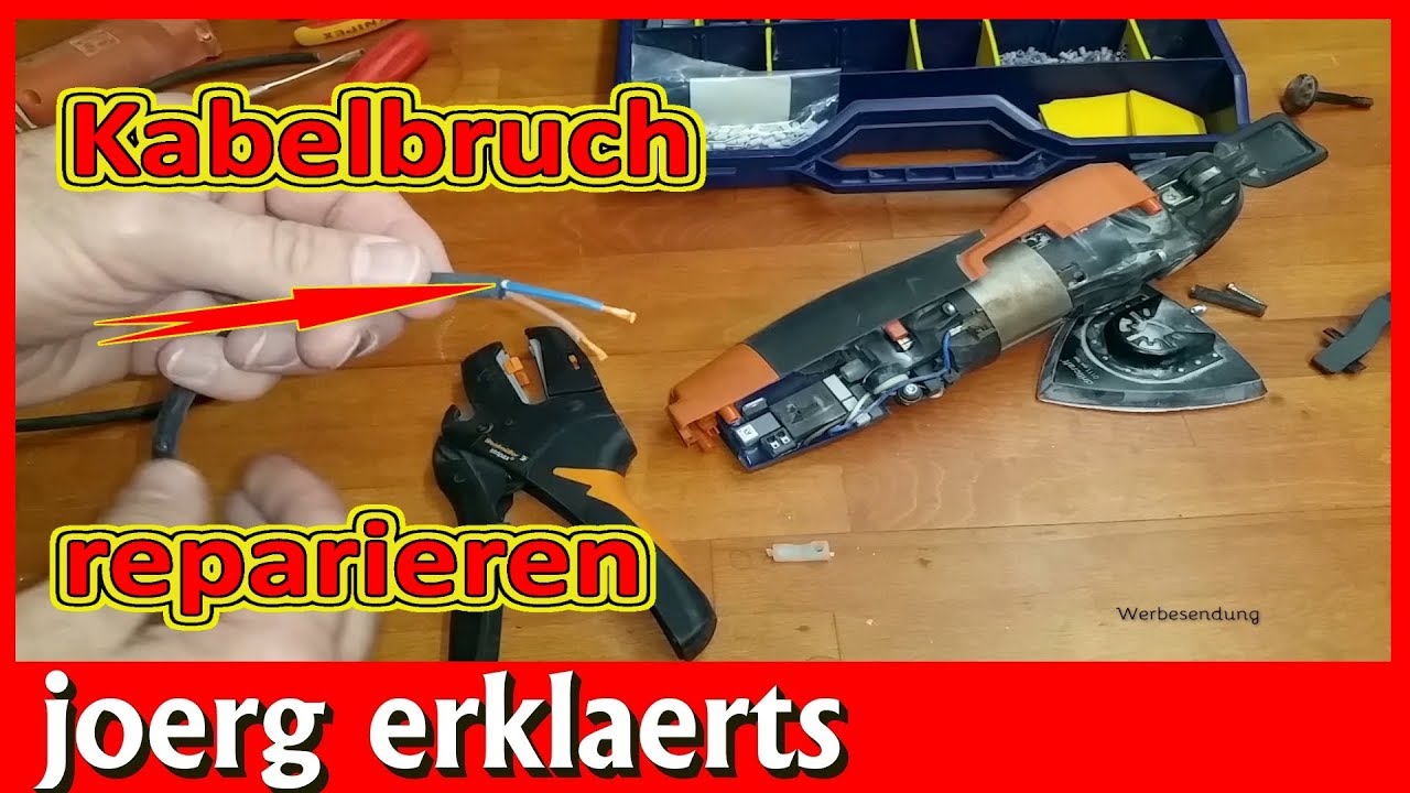 Kabelbruch reparieren an einem Elektrowerkzeug Haushaltsgerät Tutorial ...