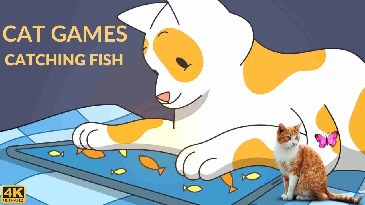 CAT GAMES - 🐟 CATCHING FISH (VIDEOS FOR CATS TO WATCH) - YouTube