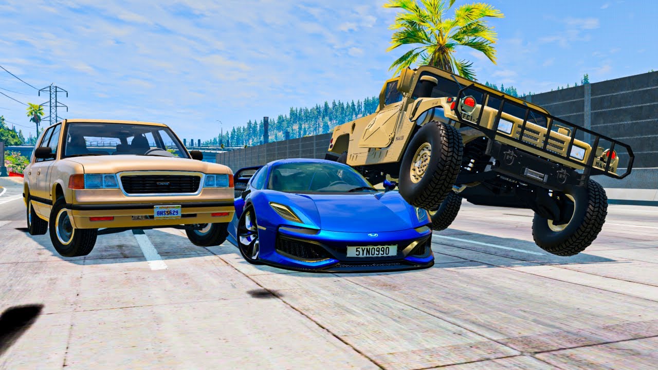 Most Realistic Car Crashes Ever! | BeamNG.drive Physics Test - YouTube